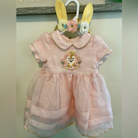 Disney | Dresses | Disney Baby Pink Chipmunk Dress | Poshmark